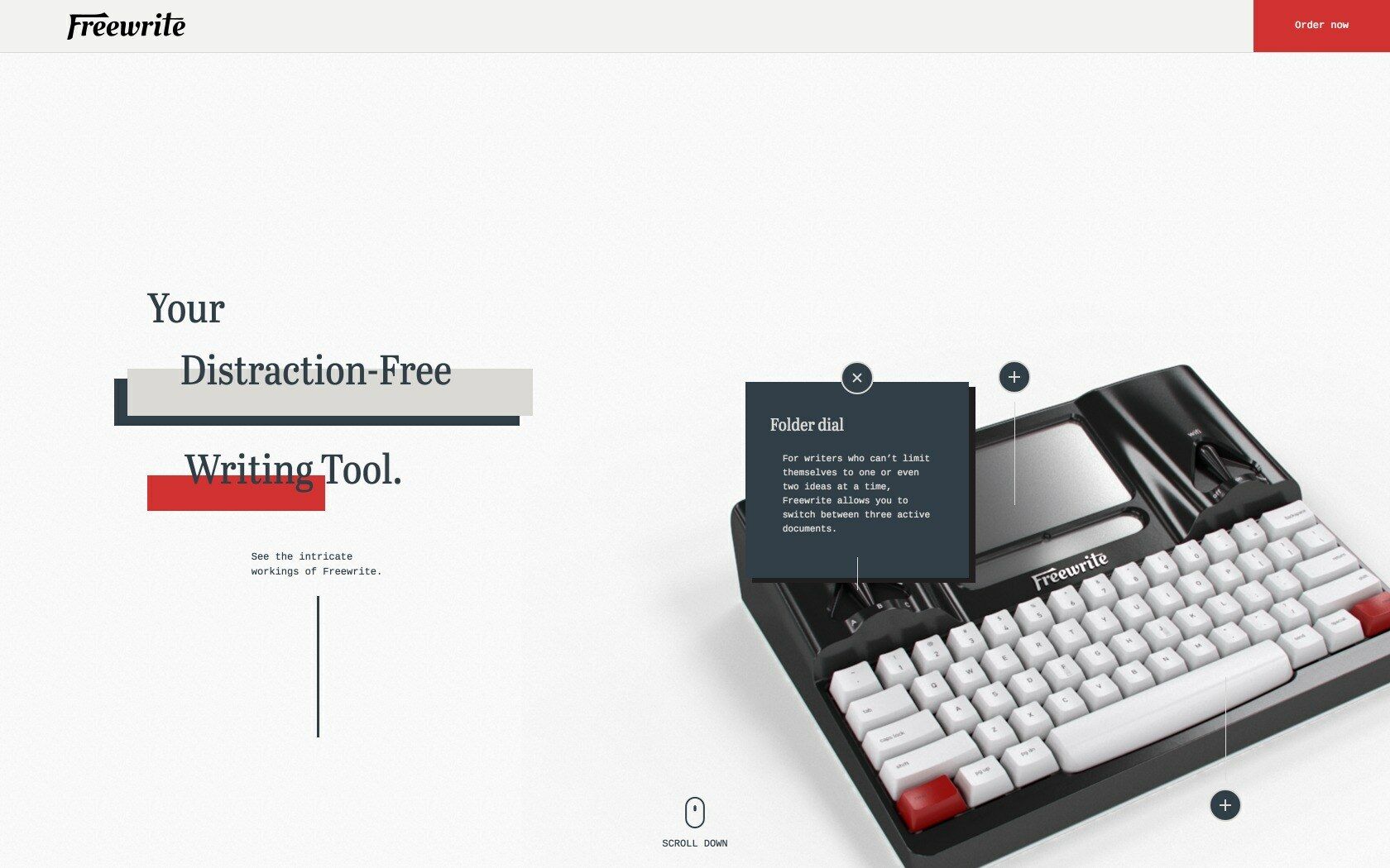 Freewrite — SOTD: 07.02.17 | Best Website Gallery