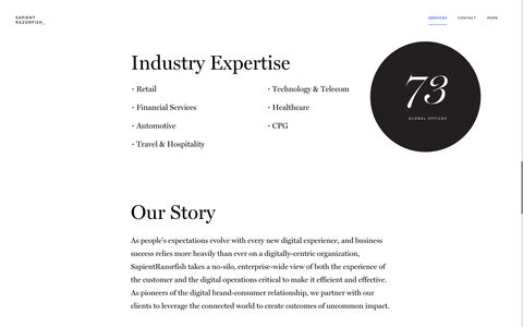 Sapient Razorfish — SOTD: 21.03.17 | Best Website Gallery