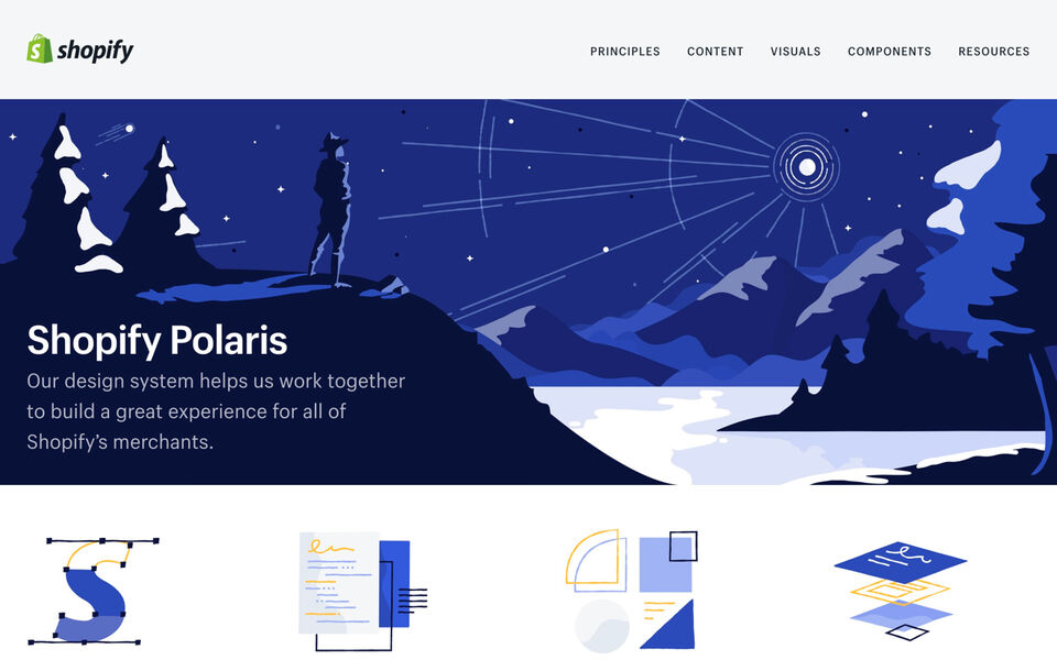 Shopify Polaris — SOTD: 28.04.17 | Best Website Gallery