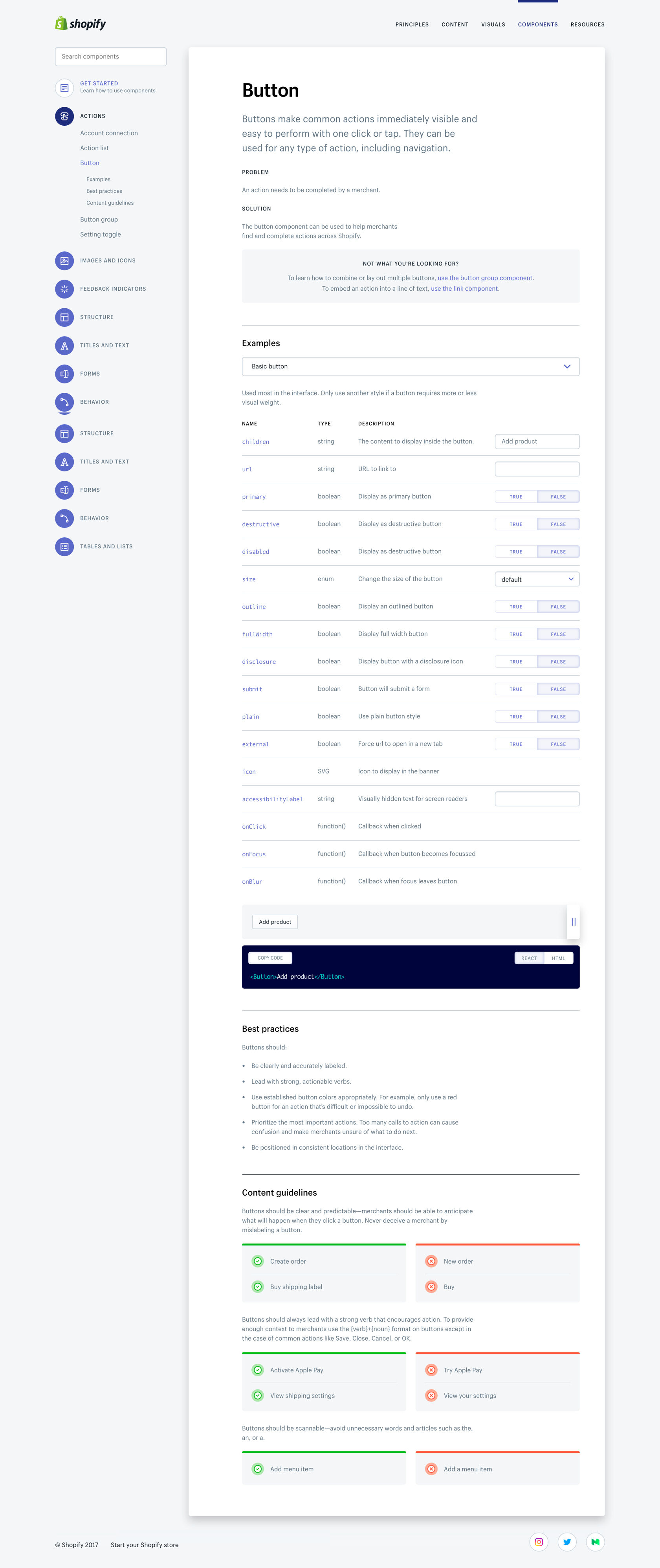 Shopify Polaris — SOTD: 28.04.17 | Best Website Gallery