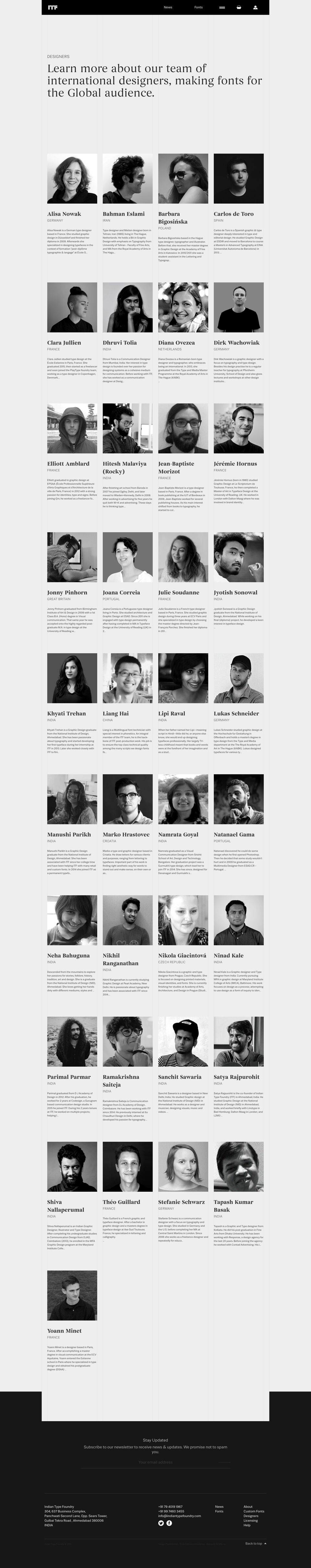 Indian Type Foundry — SOTD: 16.05.17 | Best Website Gallery