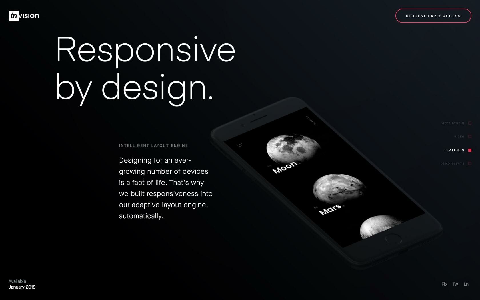 Invision Studio — SOTD: 23.10.17 | Best Website Gallery