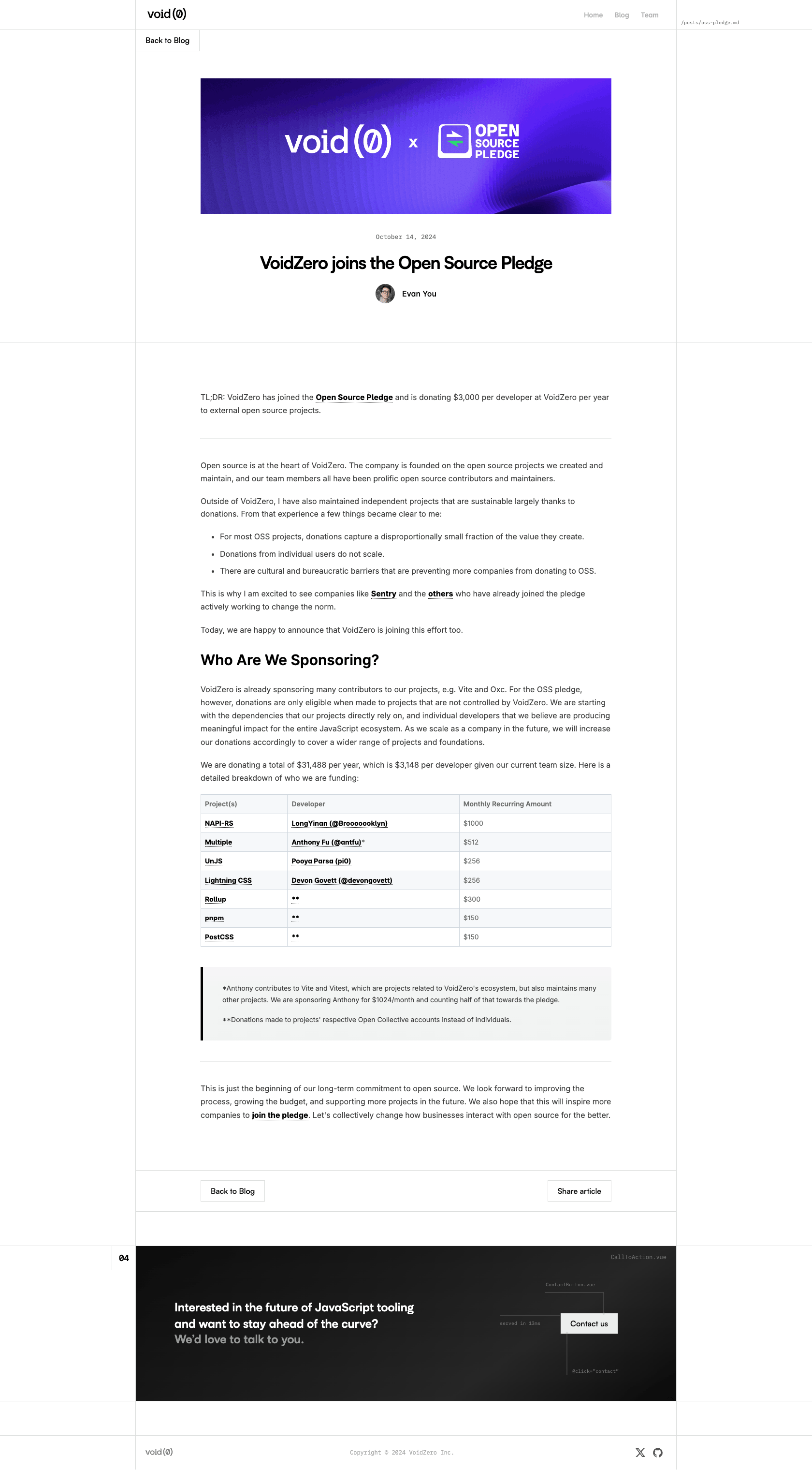VoidZero — SOTD: 12.11.24 | Best Website Gallery
