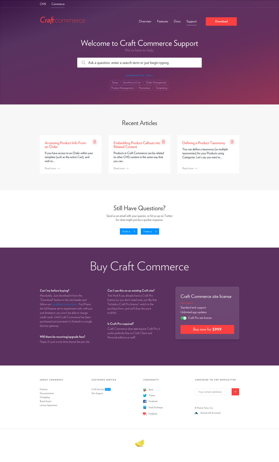 Craft Commerce — SOTD: 18.02.16 | Best Website Gallery
