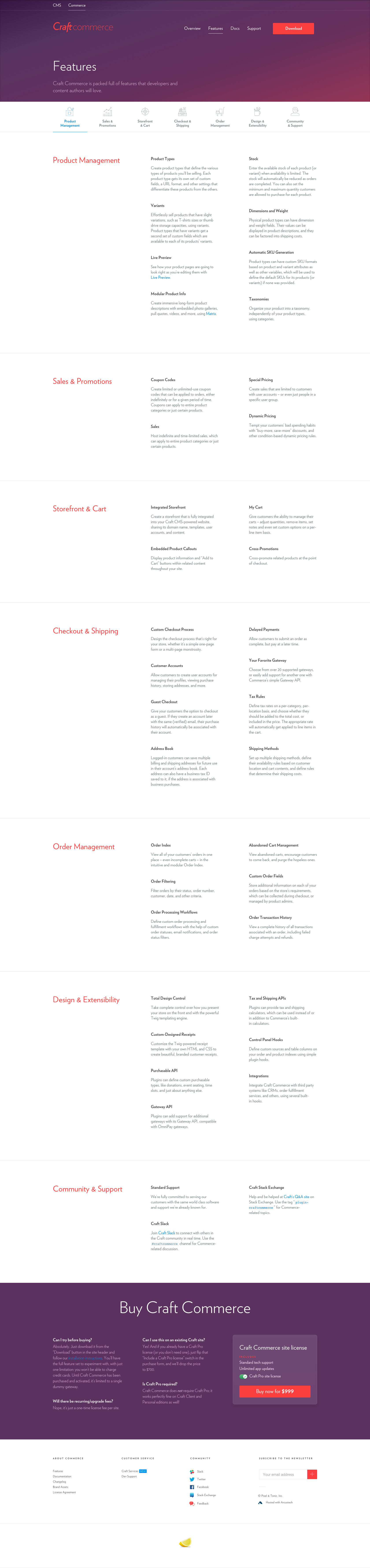 Craft Commerce — SOTD: 18.02.16 | Best Website Gallery