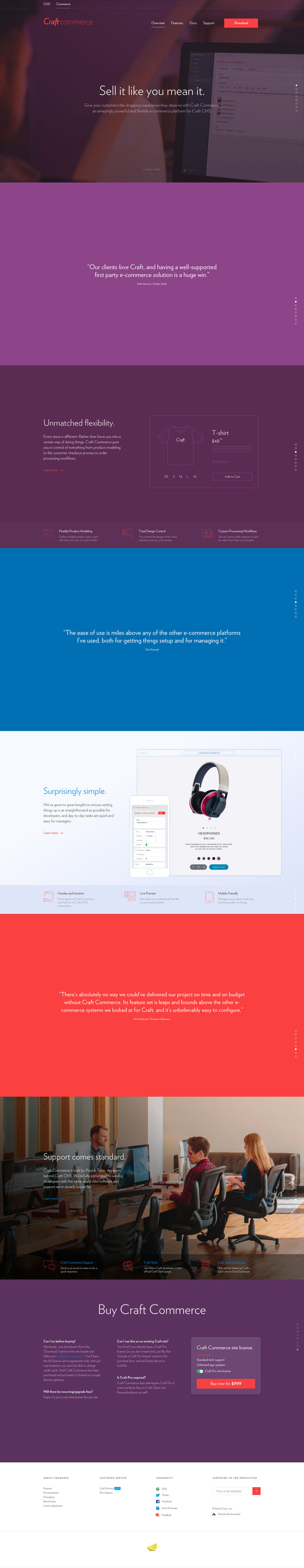 Craft Commerce — SOTD: 18.02.16 | Best Website Gallery