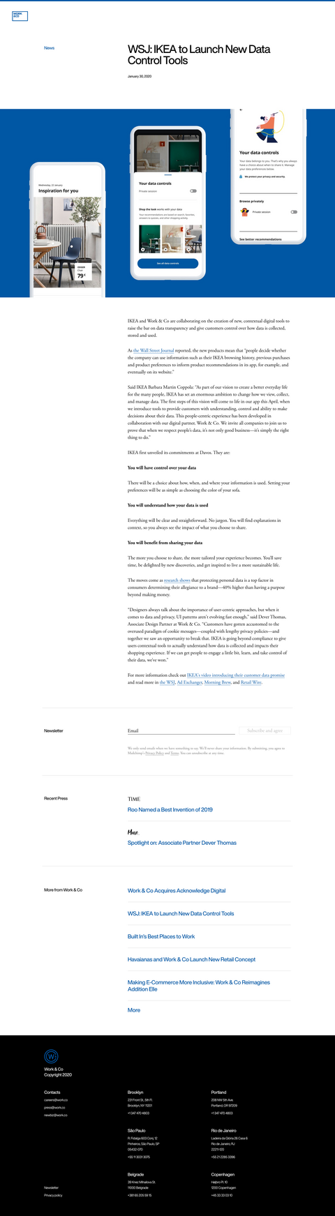 Work — SOTD: 18.03.20 | Best Website Gallery