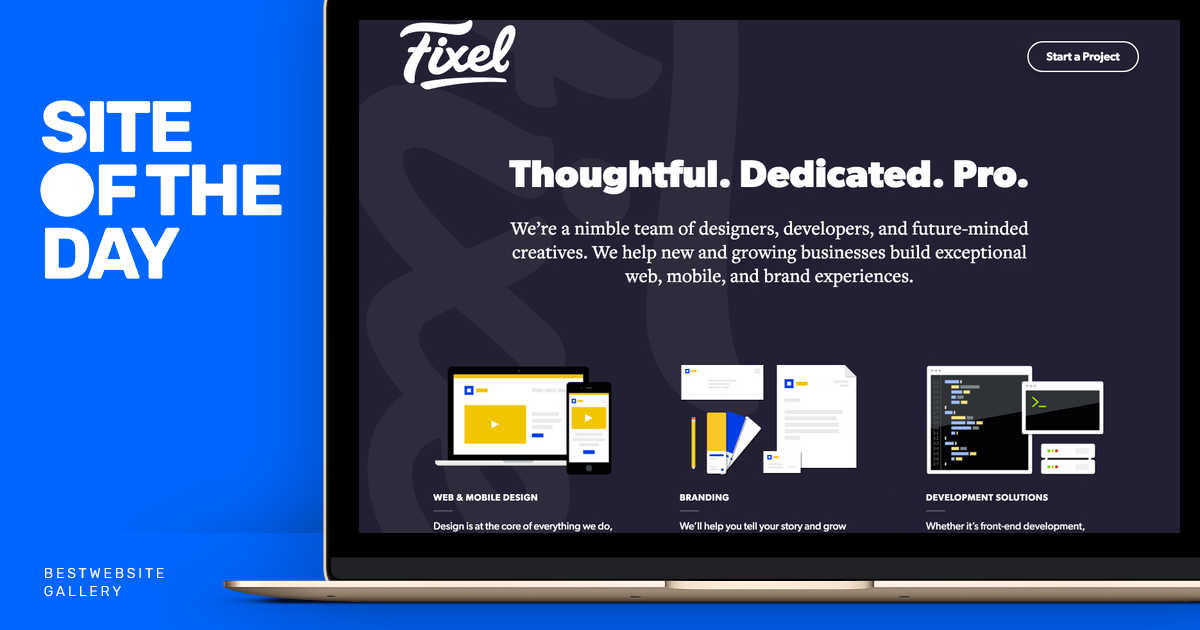 We are Fixel — SOTD: 30.08.17 | Best Website Gallery
