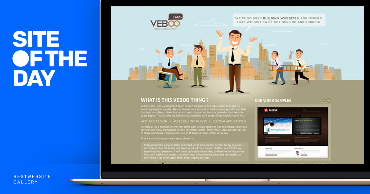 Veboo Labs — SOTD: 18.11.09 | Best Website Gallery