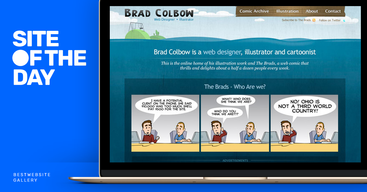 Brad Colbow — SOTD: 17.11.09 | Best Website Gallery