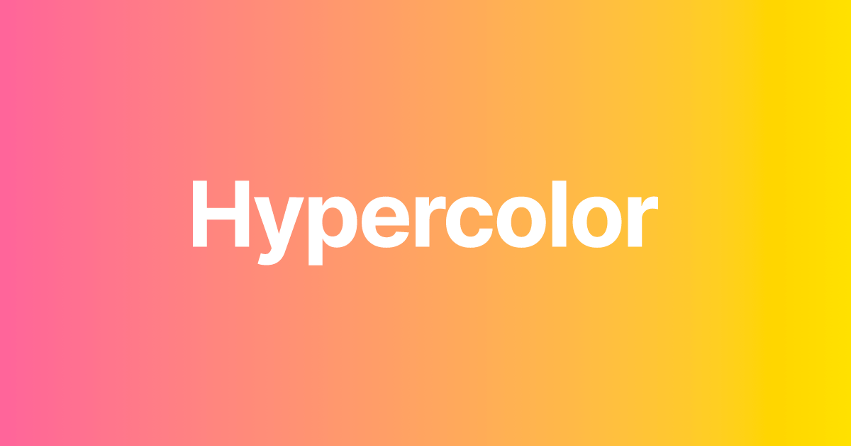Hypercolor - Tailwind CSS Gradient Palette | Best Website Gallery