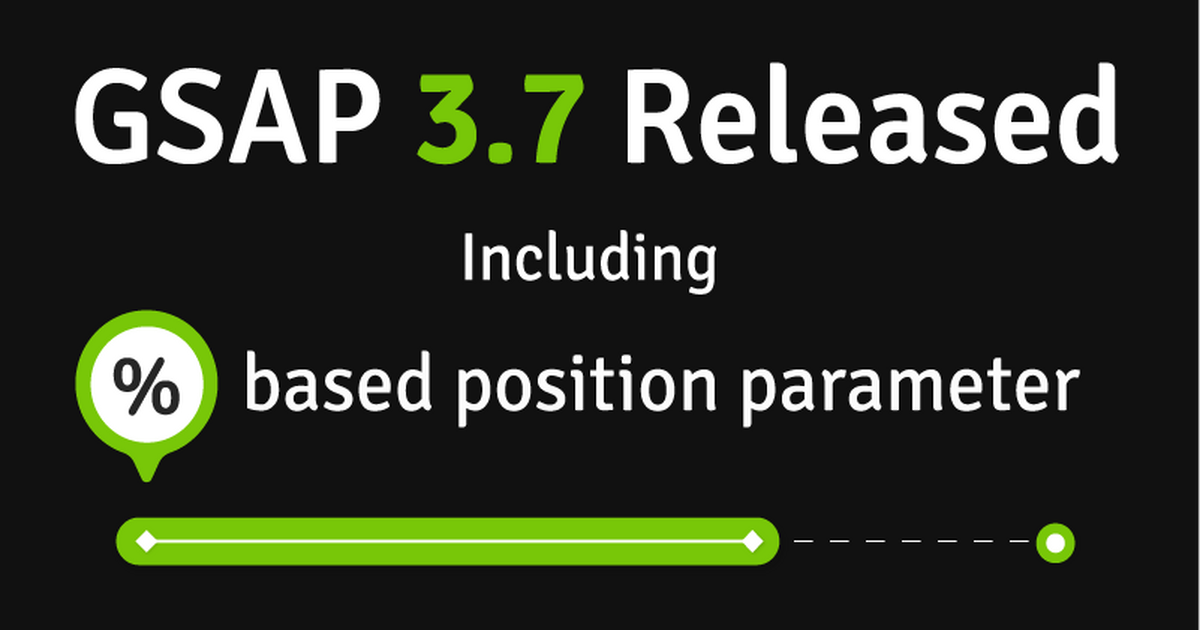 GSAP 3.7 Released - Blog - GreenSock | Best Website Gallery