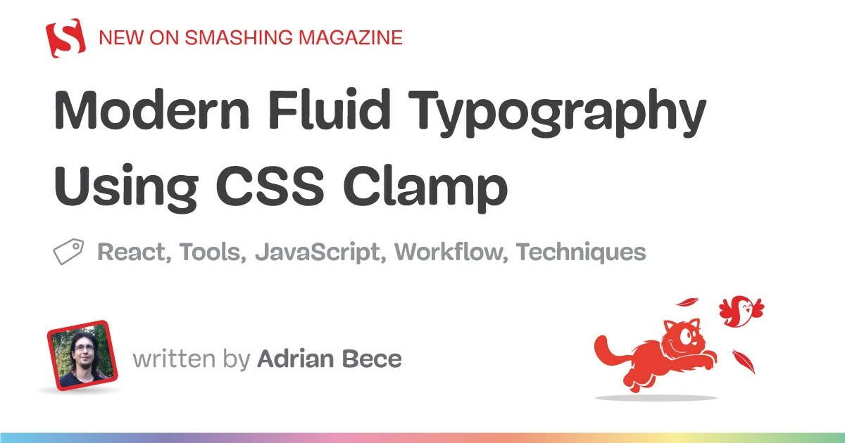 Modern Fluid Typography Using CSS Clamp —… | Best Website Gallery