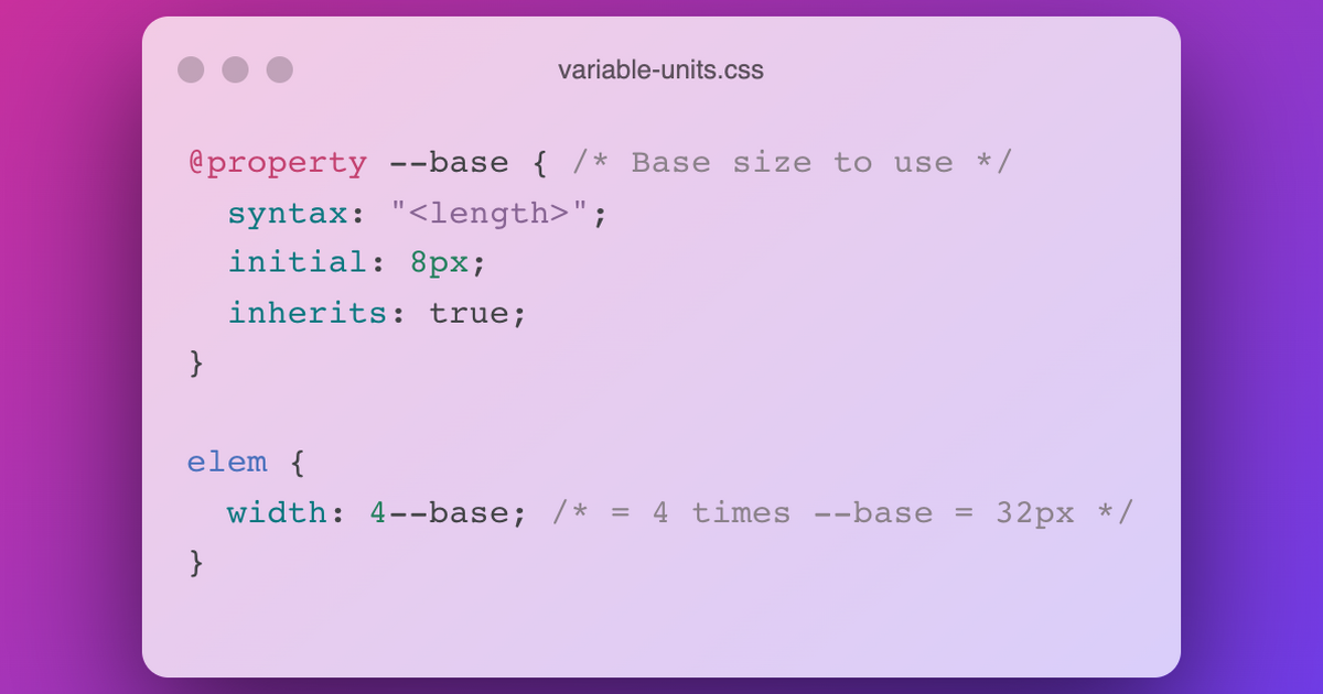 The Future of CSS: Variable Units, powered by… | Best Website Gallery