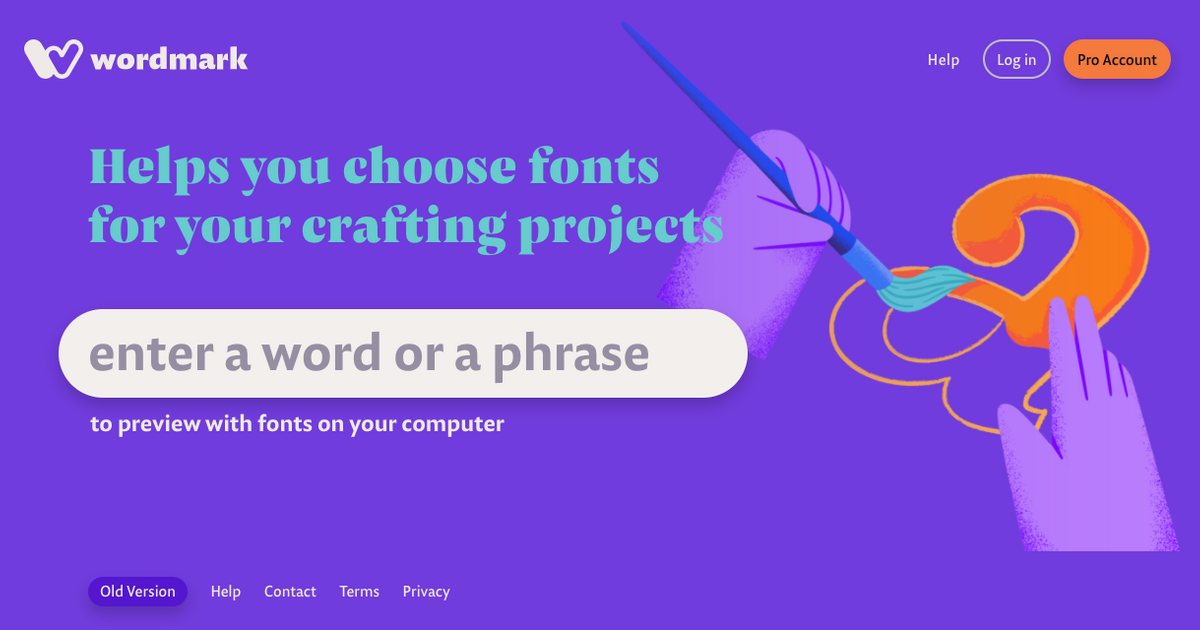 Wordmark - Helps you choose fonts! | Best Website Gallery