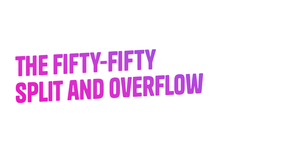 The Fifty-Fifty Split and Overflow | Best Website Gallery