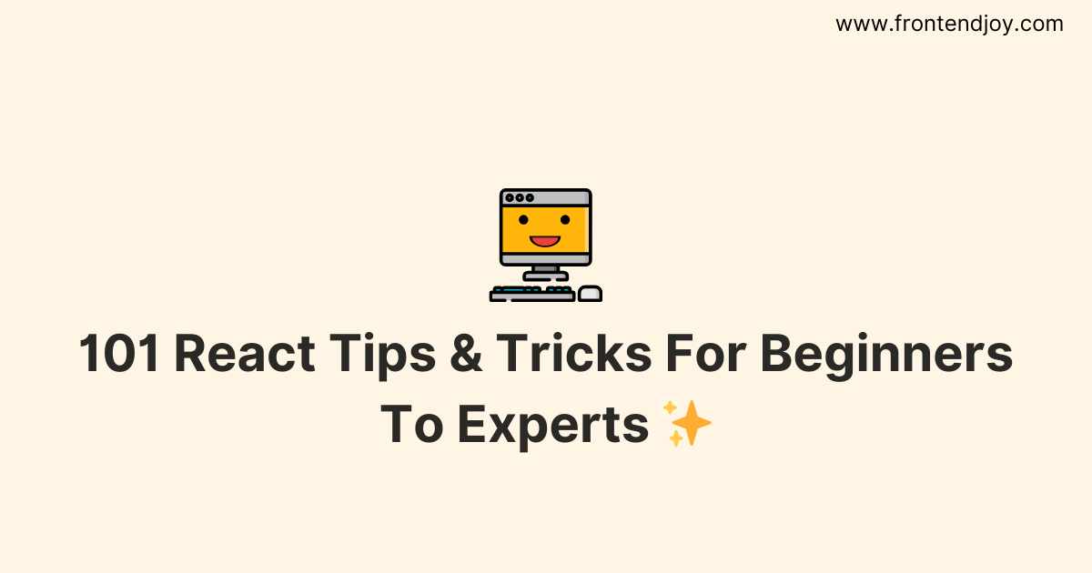 101 React Tips & Tricks For Beginners To… | Best Website Gallery