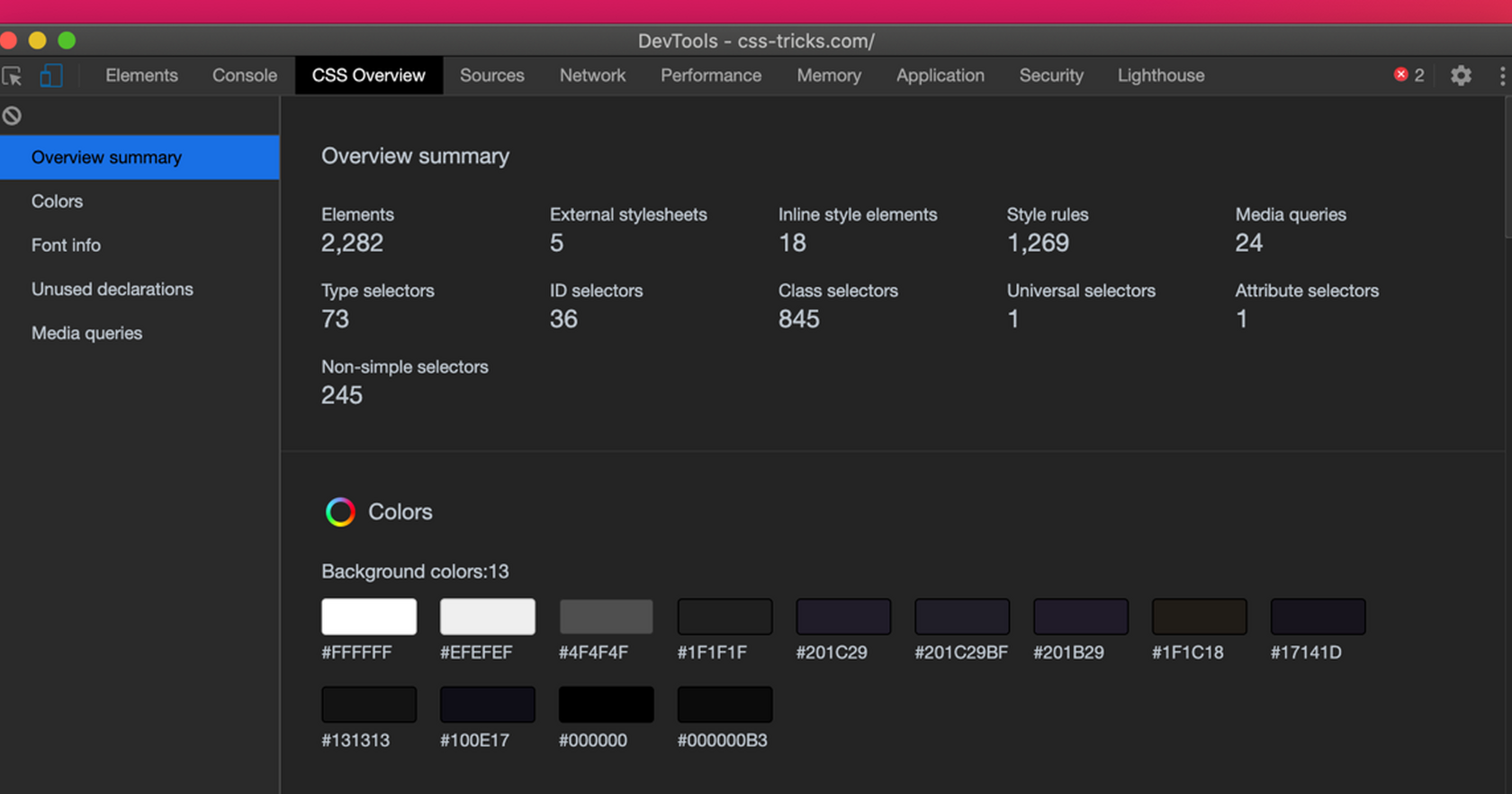 New in Chrome: CSS Overview | CSS-Tricks | Best Website Gallery